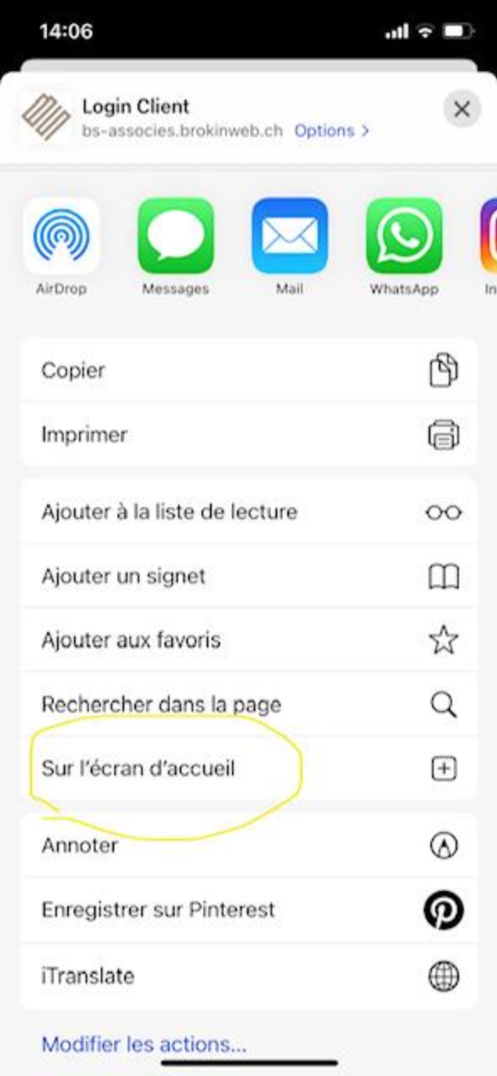 Connexion à votre espace client